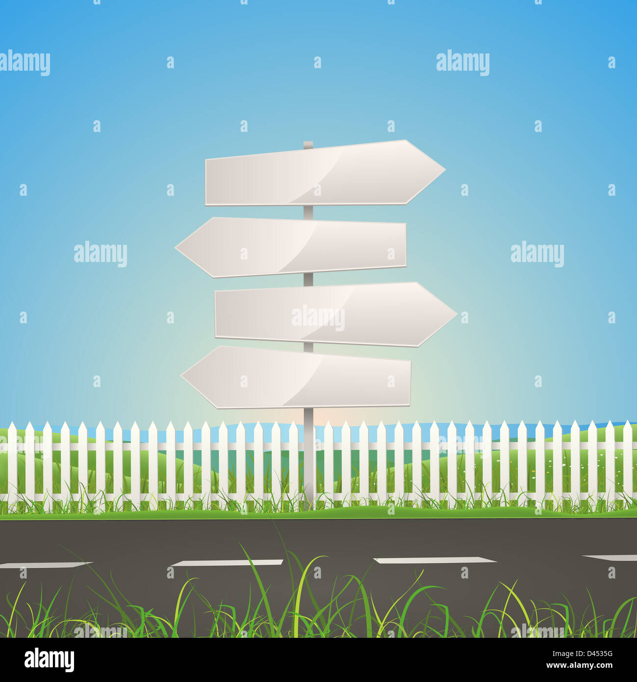 Beispiel für einen Sommer oder Frühling Saison unterwegs ...