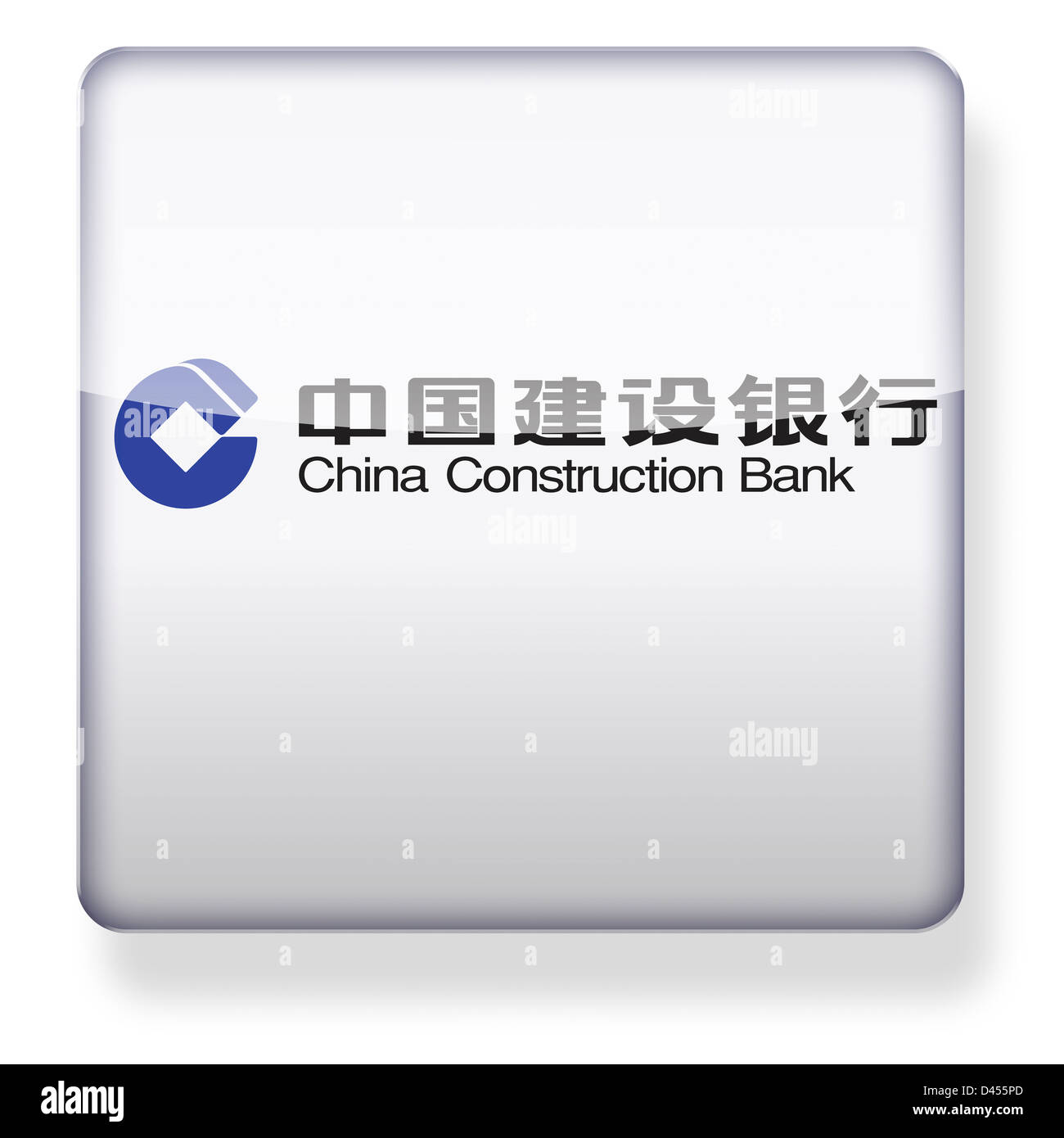 China Construction Bank Logo als ein app-Symbol. Clipping-Pfad ...