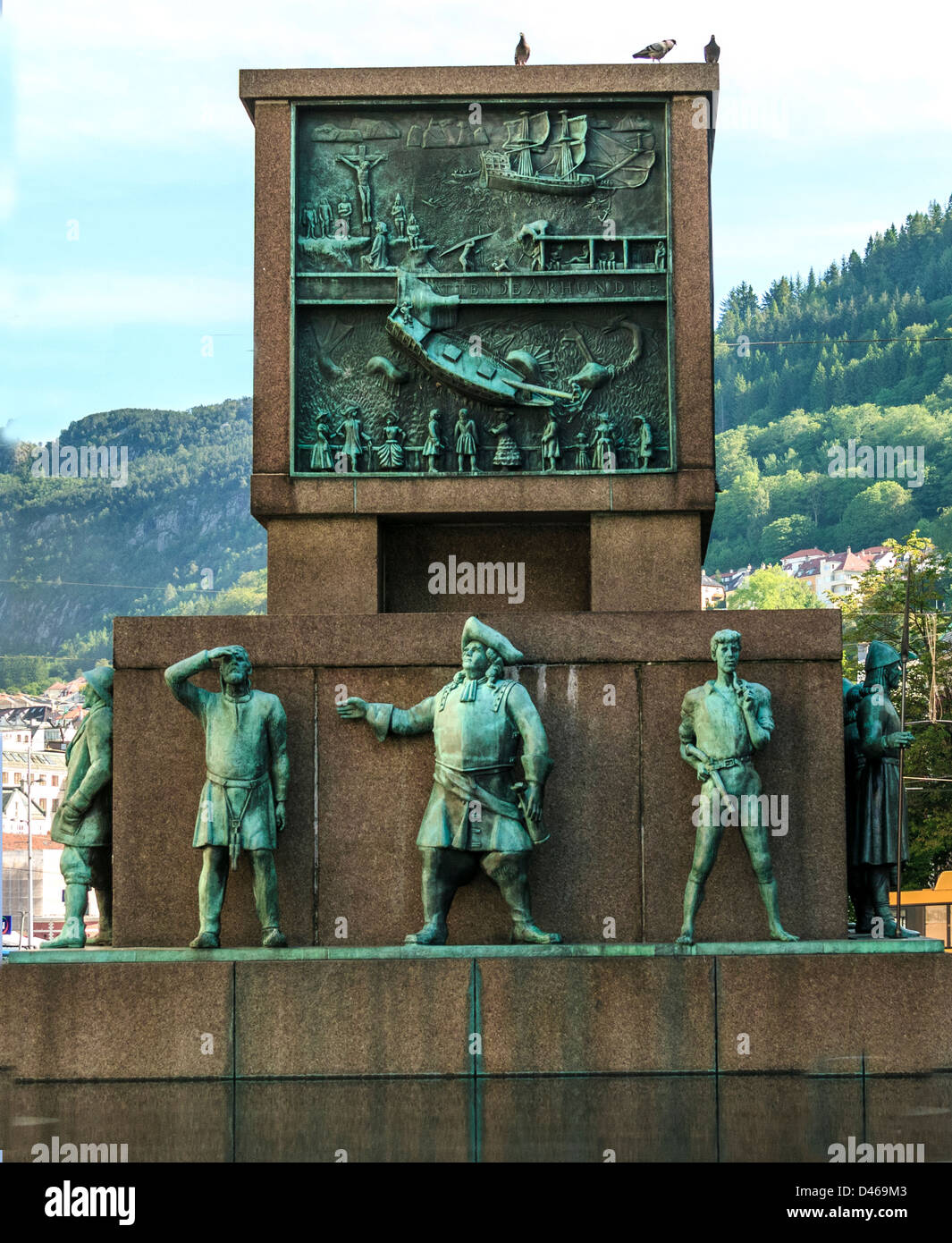 Denkmal in Norwegen Stockfotografie - Alamy