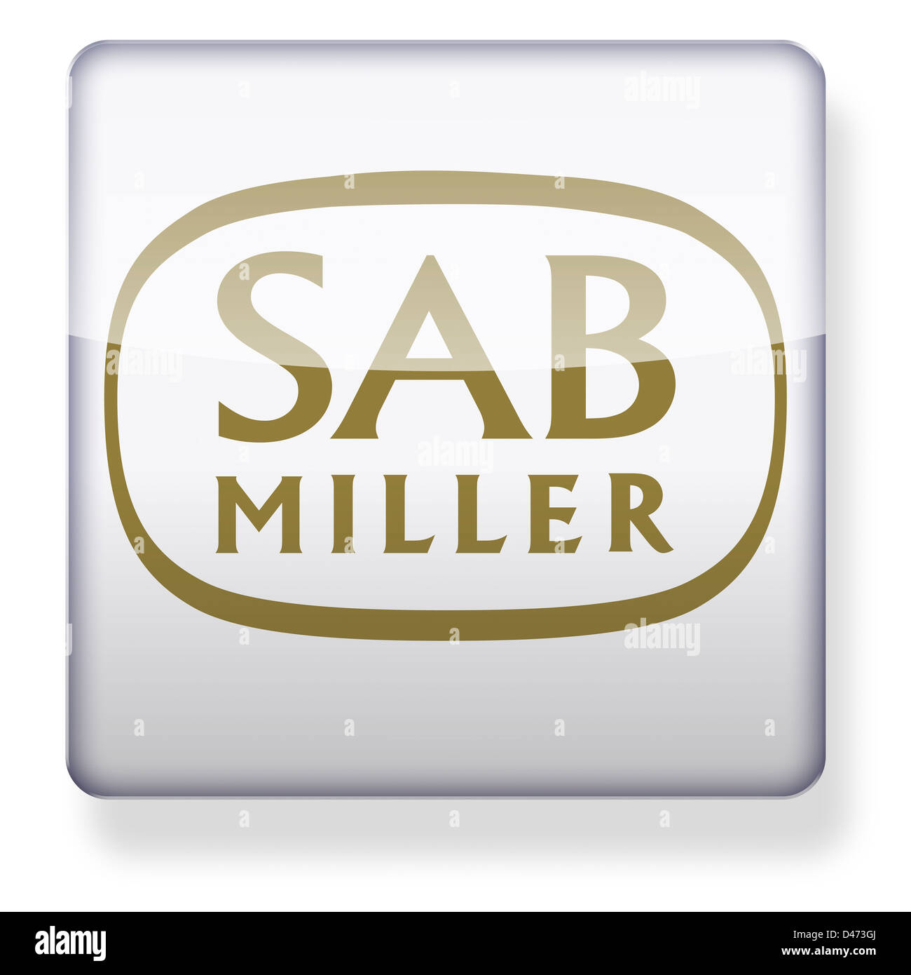 SAB Miller Logo als ein app-Symbol. Clipping-Pfad enthalten ...