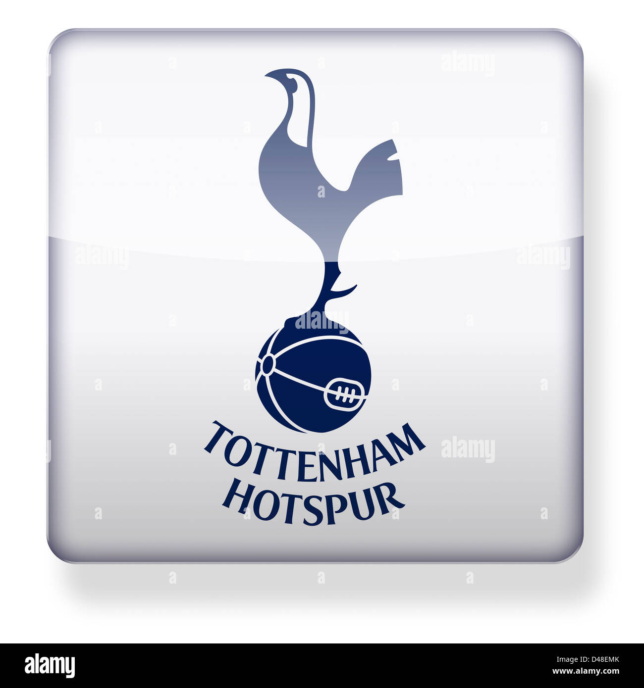 Tottenham Hotspur Football Club Logo als ein app-Symbol. Clipping-Pfad ...
