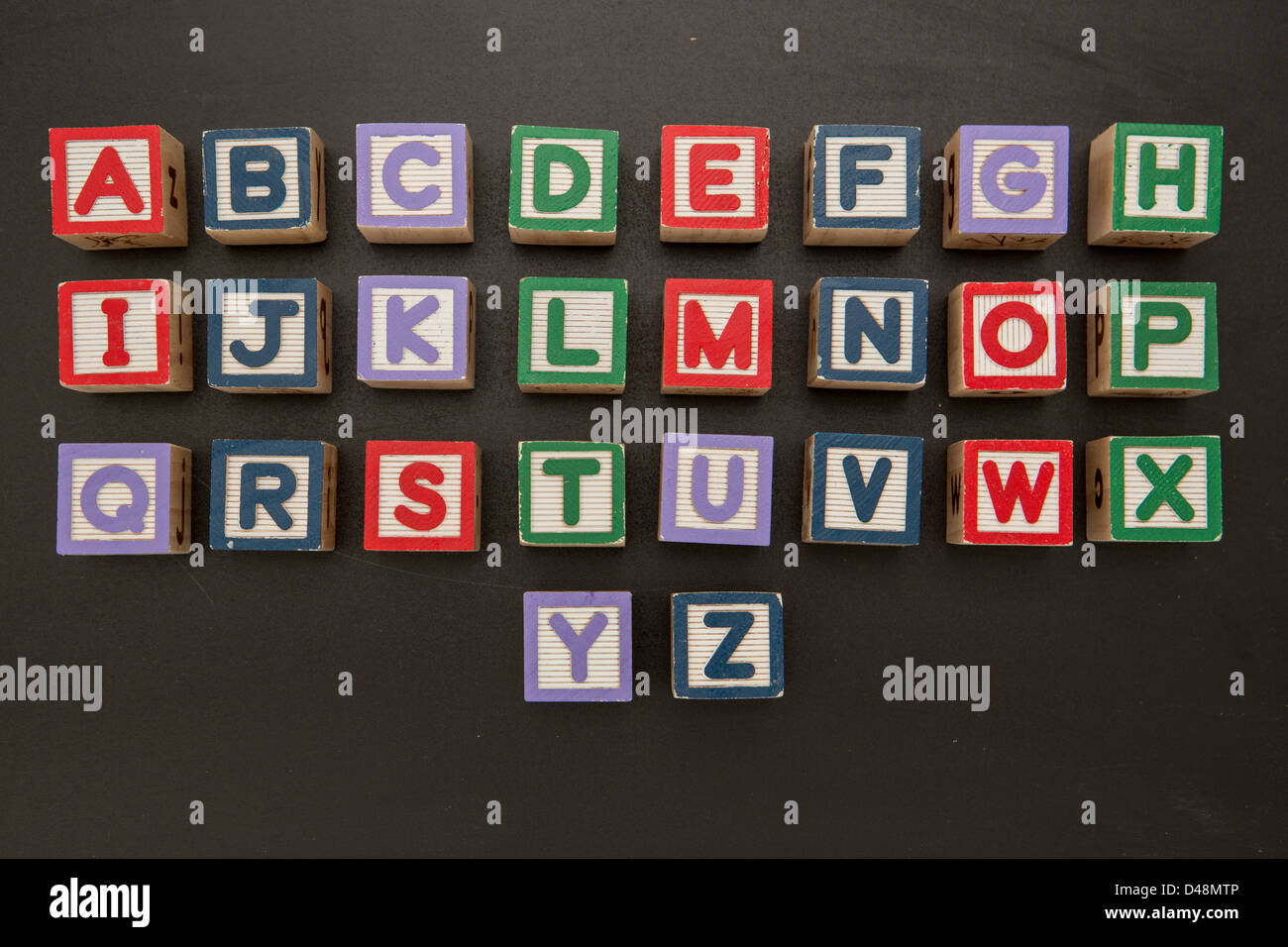 Alphabet in der reihenfolge -Fotos und -Bildmaterial in hoher Auflösung ...