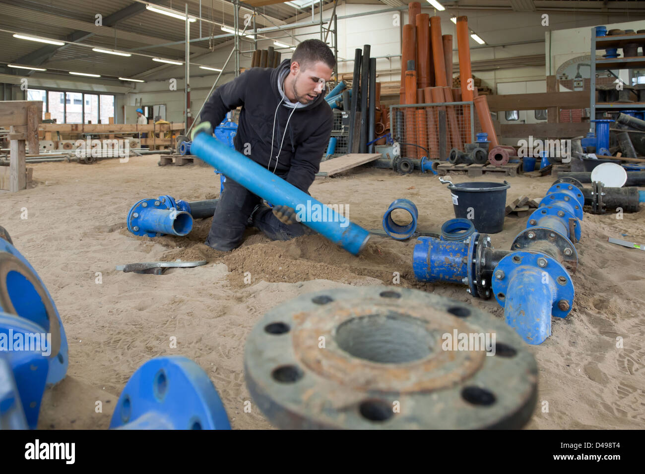 Berlin, Deutschland, training für hoch-und Tiefbau-Techniker in der ...