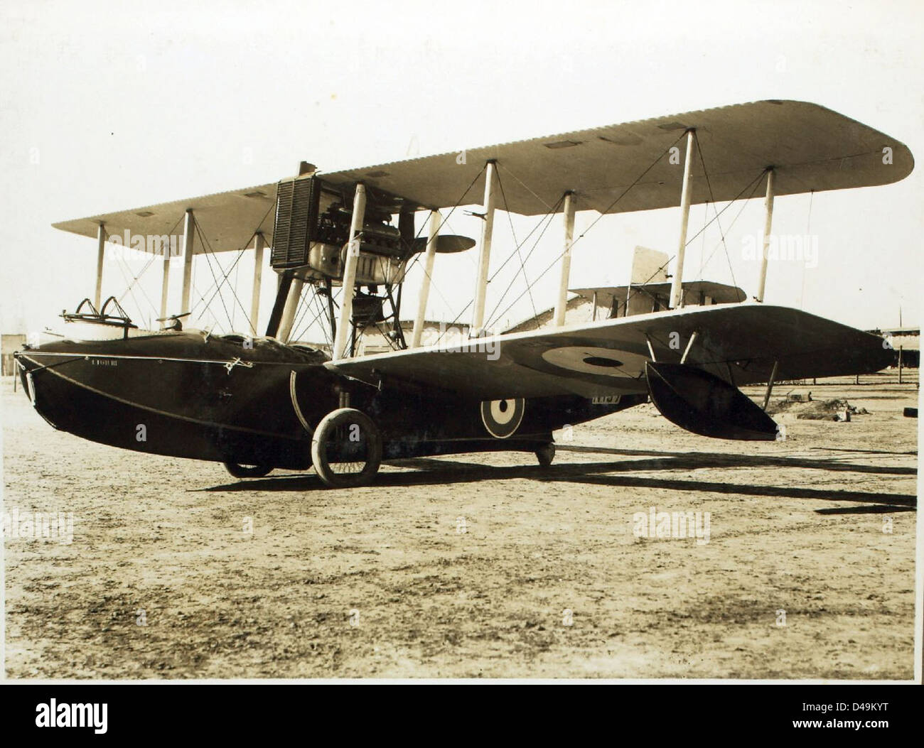Die Vickers Viking Amphibian, fotografiert in der Hinaidi-Gegend von ...