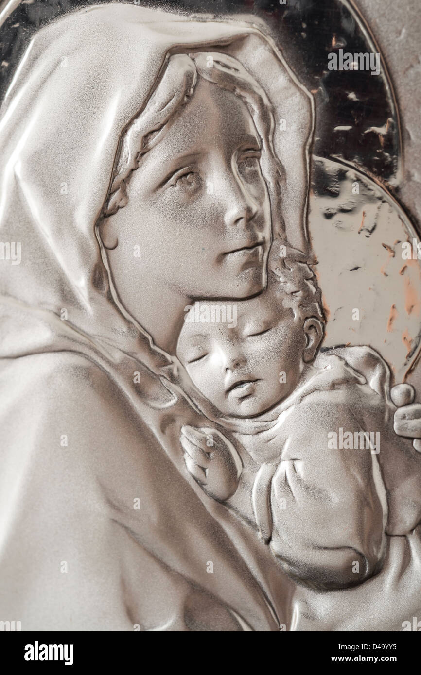 Jungfrau Maria und Jesuskind Stockfotografie - Alamy