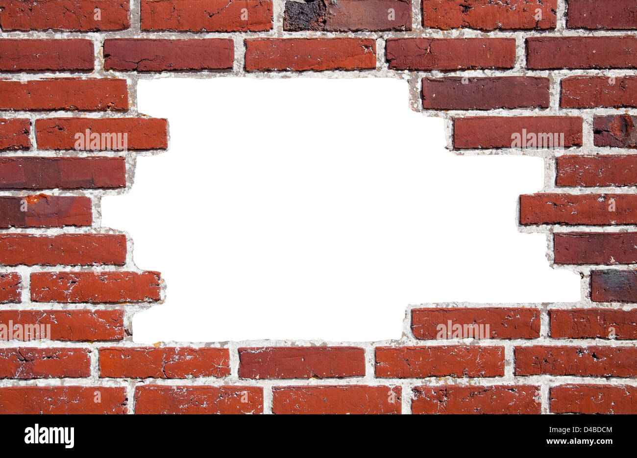Broken Brick Wall Stockfotos und -bilder Kaufen - Alamy