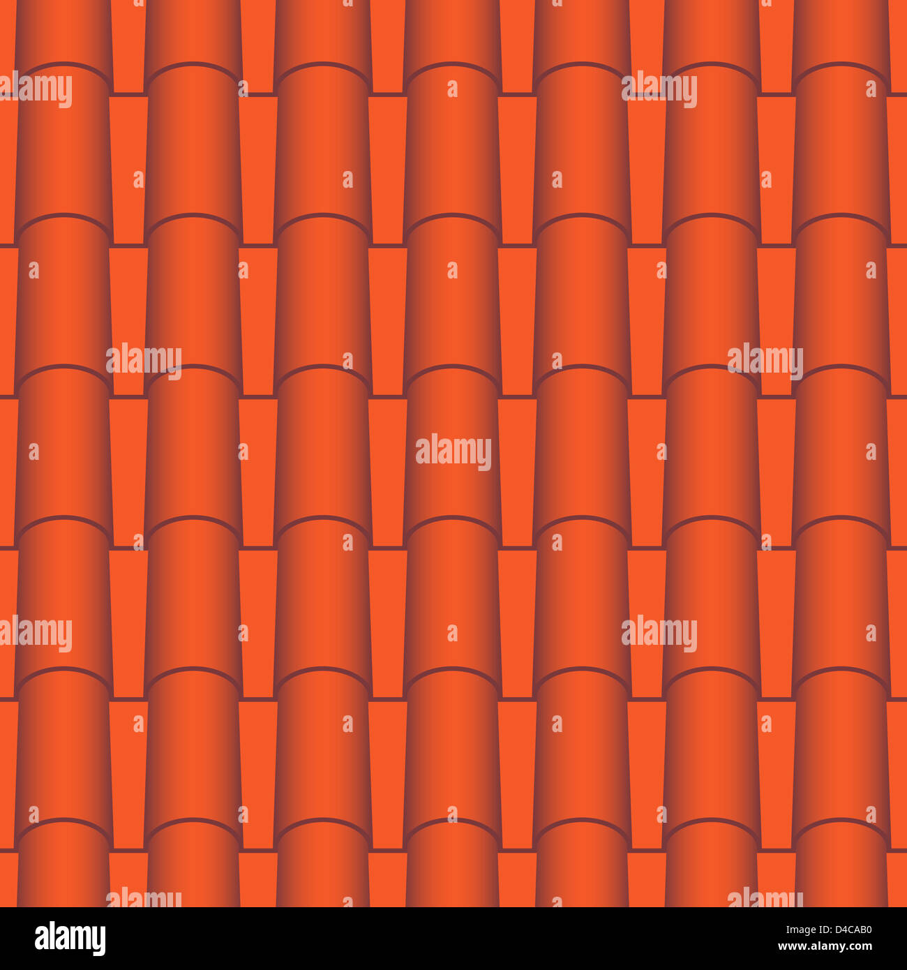 Rote Dachziegel nahtlos. Vektor-Textur Stockfotografie - Alamy