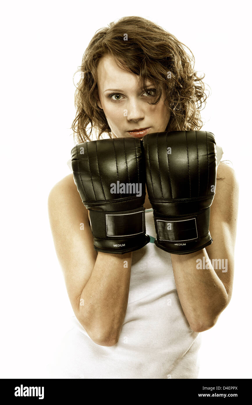 Boxen frau gewicht -Fotos und -Bildmaterial in hoher Auflösung – Alamy