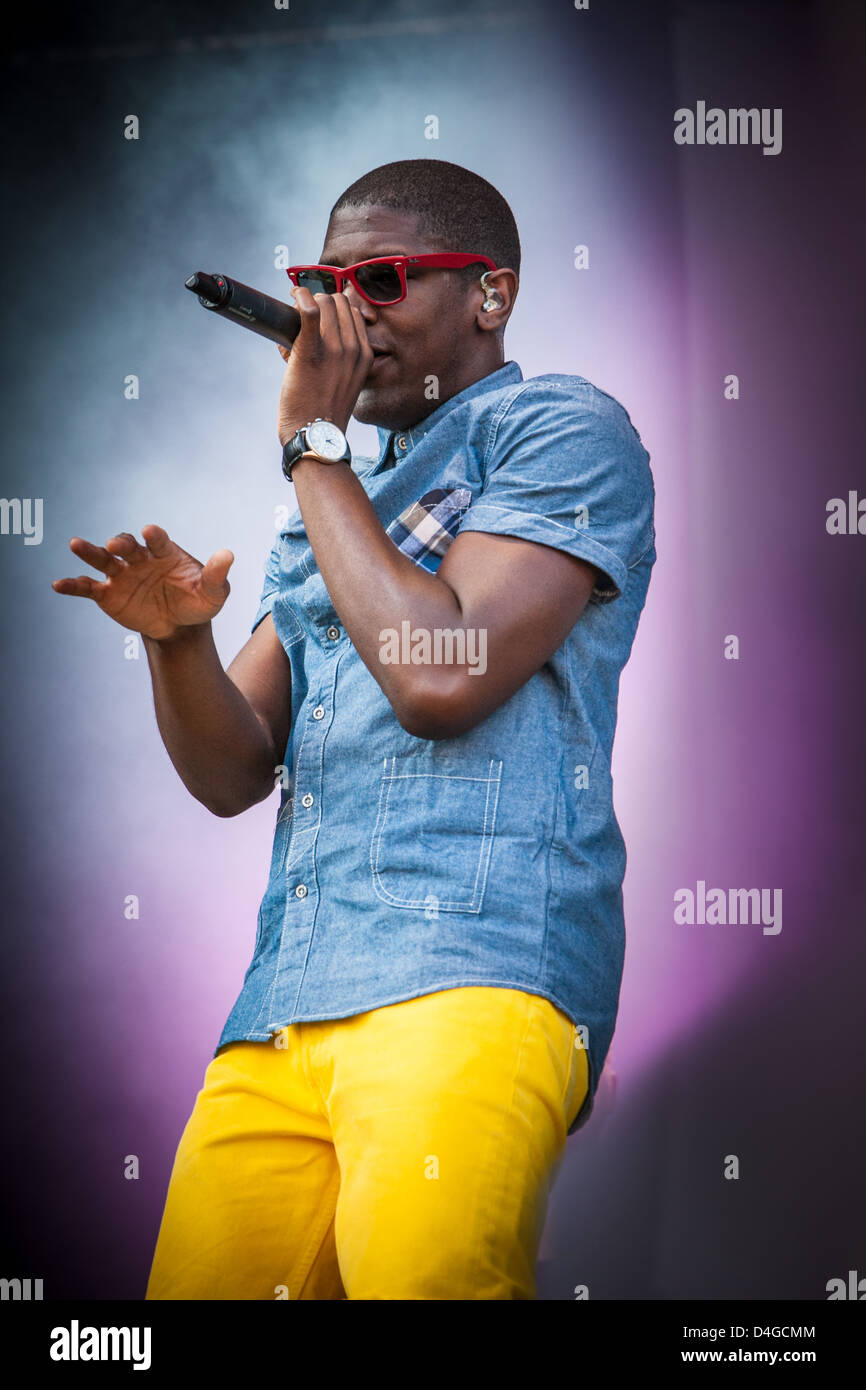 Sänger und Rapper Labrinth, AkaTimothy McKenzie auf der Bühne beim V ...