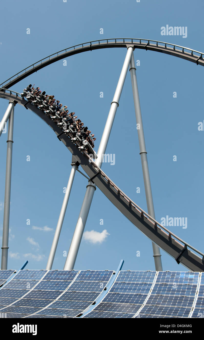 Rusr, Deutschland, dem Silver Star im Europapark Rust Stockfotografie ...