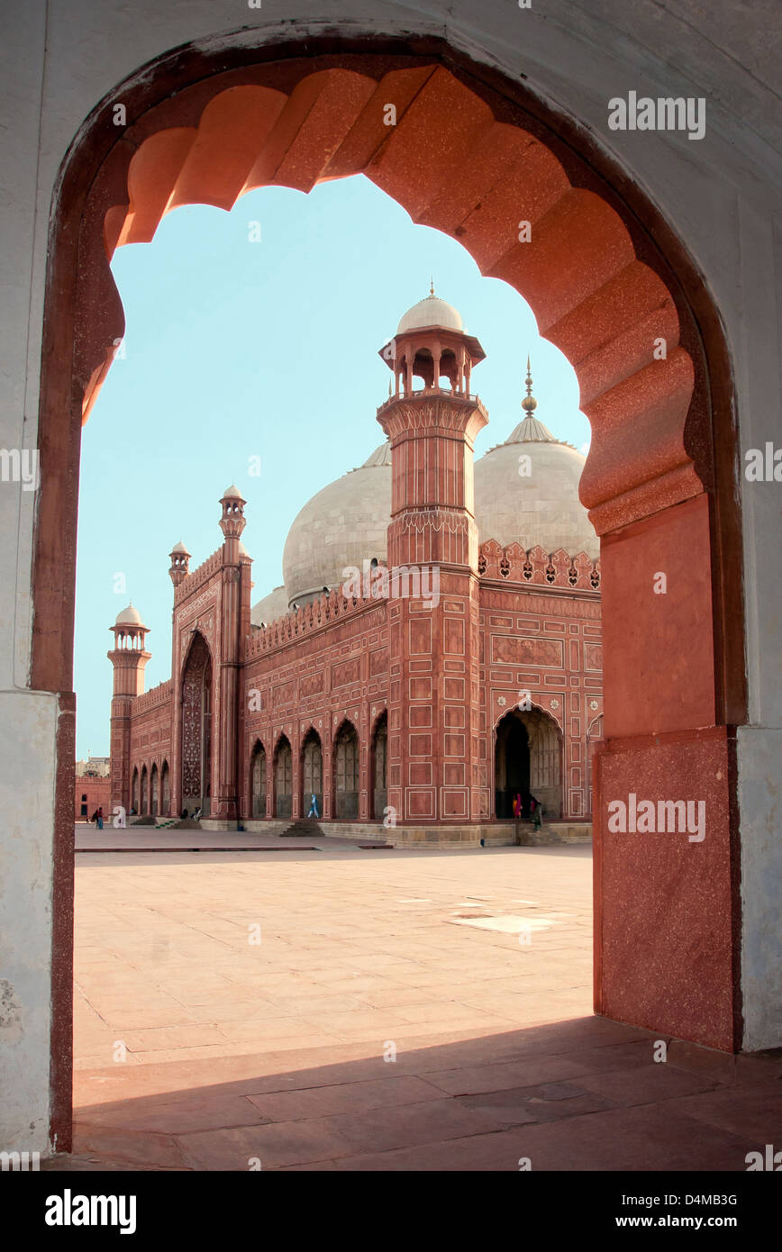 Lahore, Pakistan, die Badshahi-Moschee Stockfotografie - Alamy