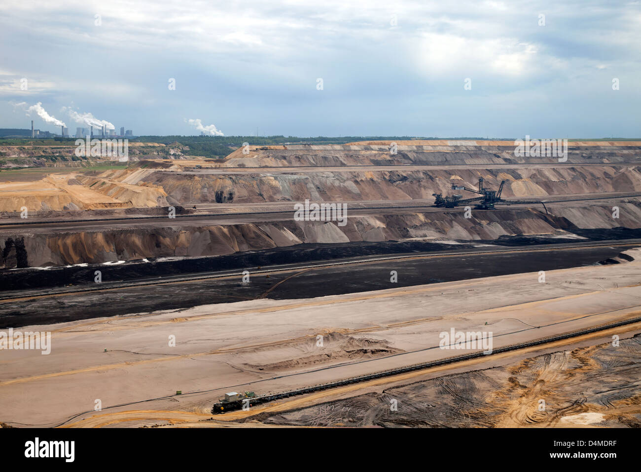 Grevenbroich, Deutschland, RWE Braunkohletagebau Garzweiler ...