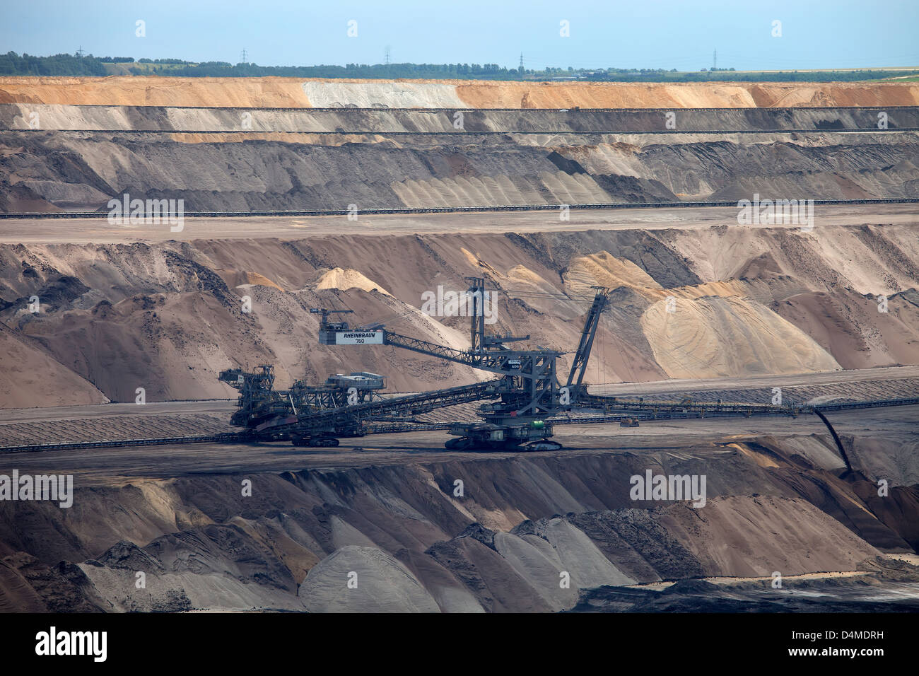 Grevenbroich, Deutschland, RWE Braunkohletagebau Garzweiler ...