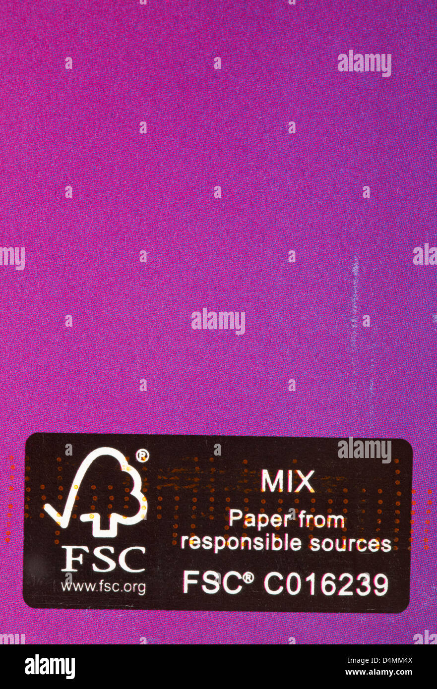 Papier aus verantwortungsvollen quellen mischen -Fotos und ...