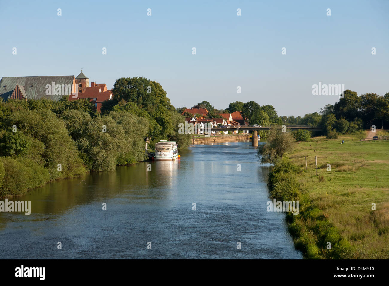Verden, Deutschland, Blick über die Verden Aller Stockfotografie - Alamy