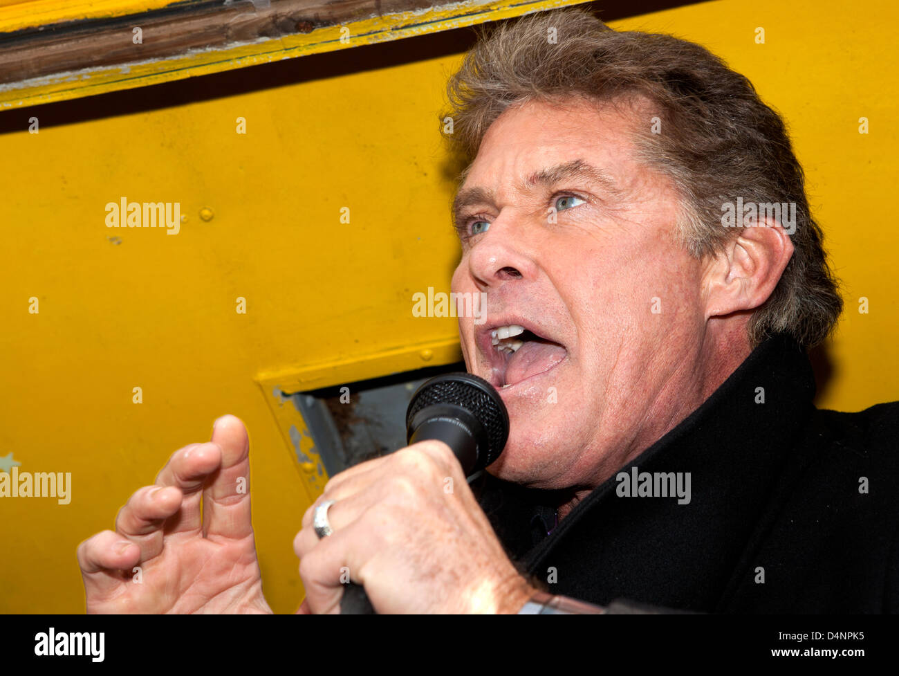 David Hasselhoff legte seinen Namen hinter einer Kampagne, einer der ...