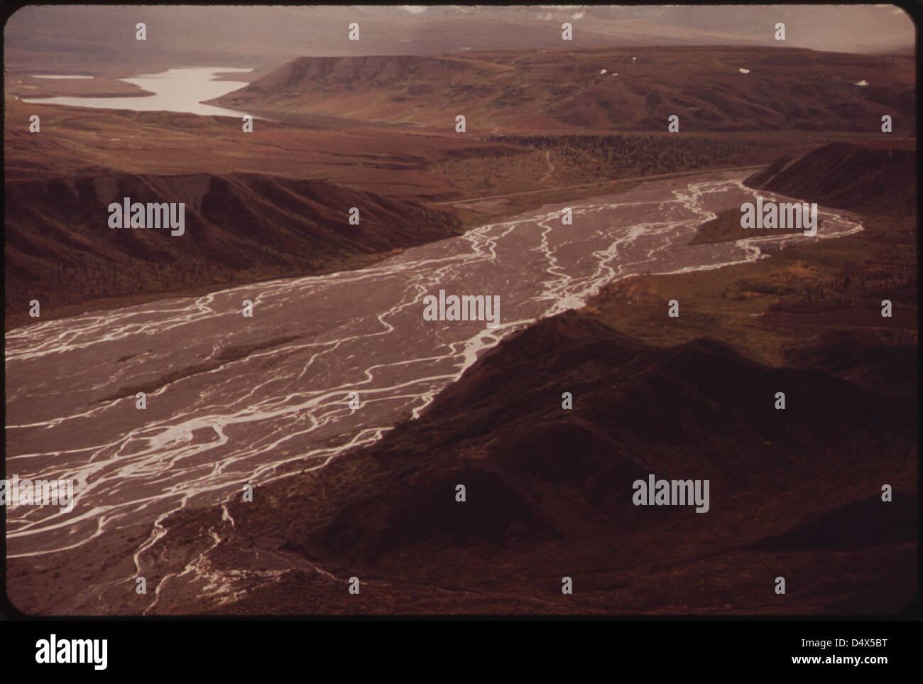 Ein Foto vom August 1973, das den Phelan Creek, einen Hauptzufluss des ...