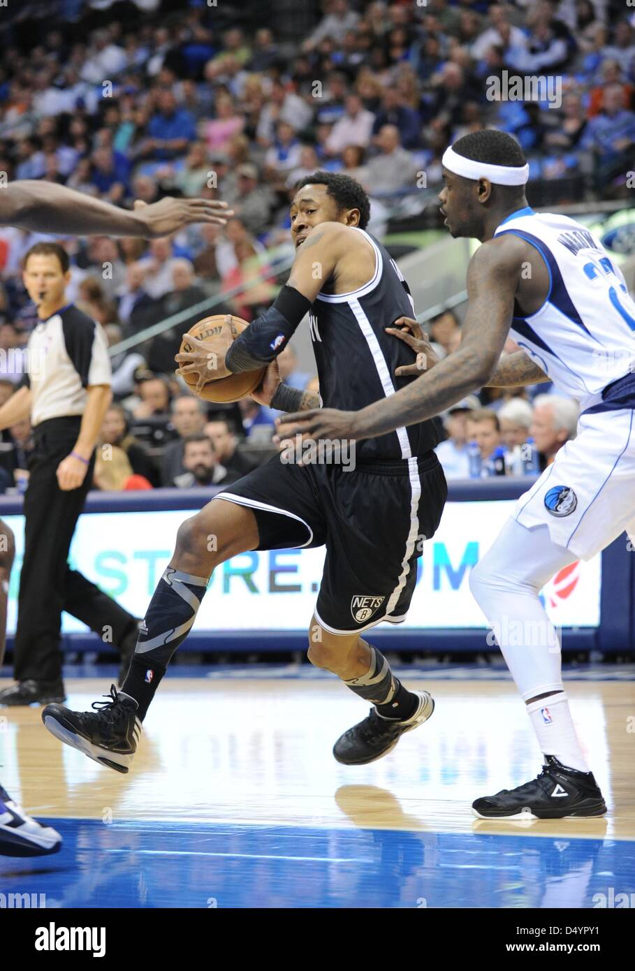 20. März 2013: Brooklyn Nets schießen Messerschutz MarShon Brooks #9 ...