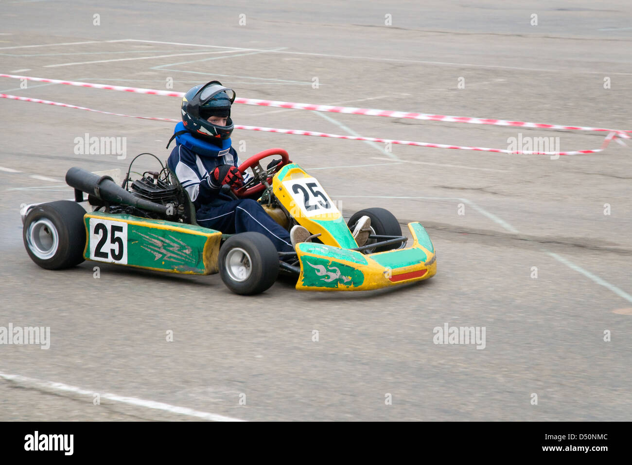 Wettbewerbe im Go-Kart-Rennen auf dem Stadtgebiet Stockfotografie - Alamy
