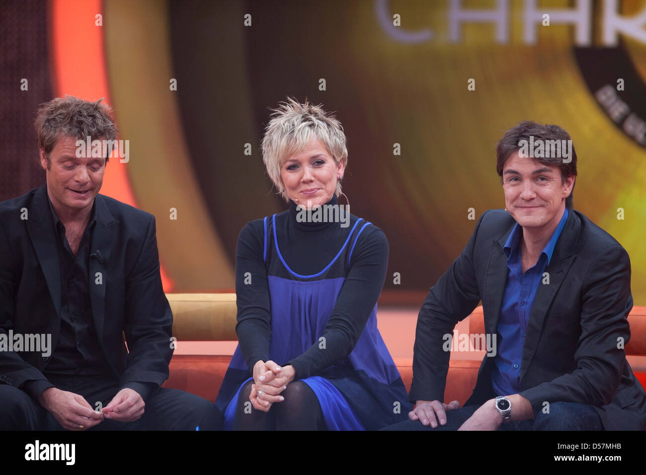 Oliver Geissen, Inka Bause, Matze Knop auf Deutsch RTL TV-Show ...