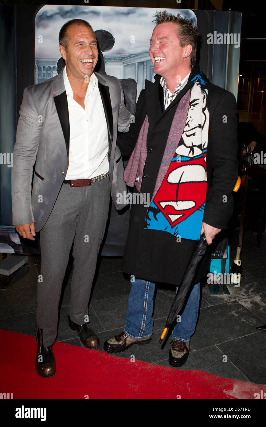 Kai Ebel, Prinz Markus von Anhalt bei der Vorstellung der Ausstellung ...