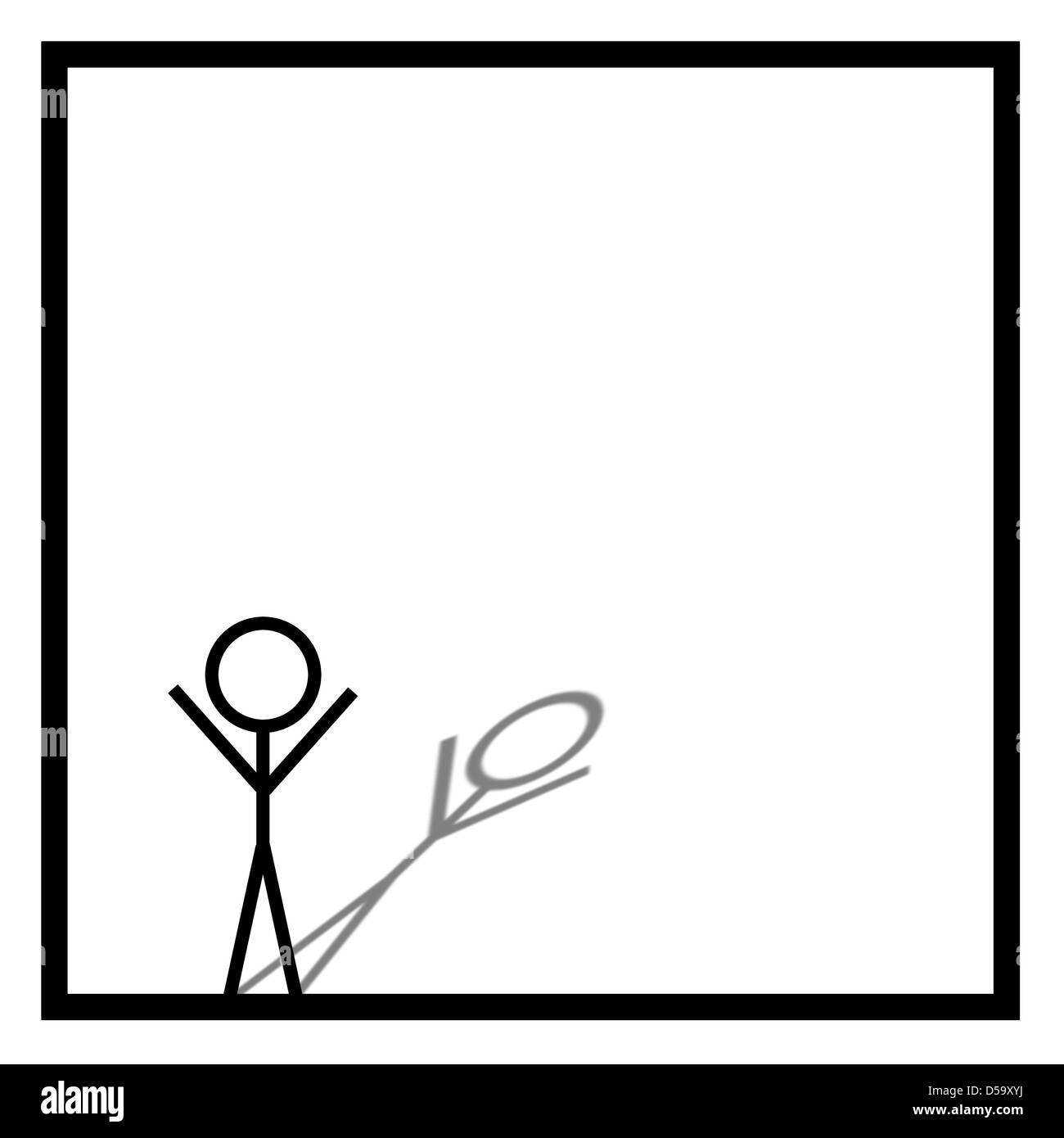 Stickman stick figure Schwarzweiß-Stockfotos und -bilder - Alamy
