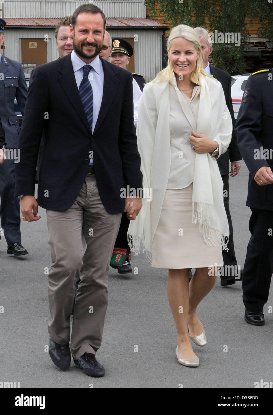 Kronprinz Haakon und Kronprinzessin Mette-Marit besuchen Setesdal ...
