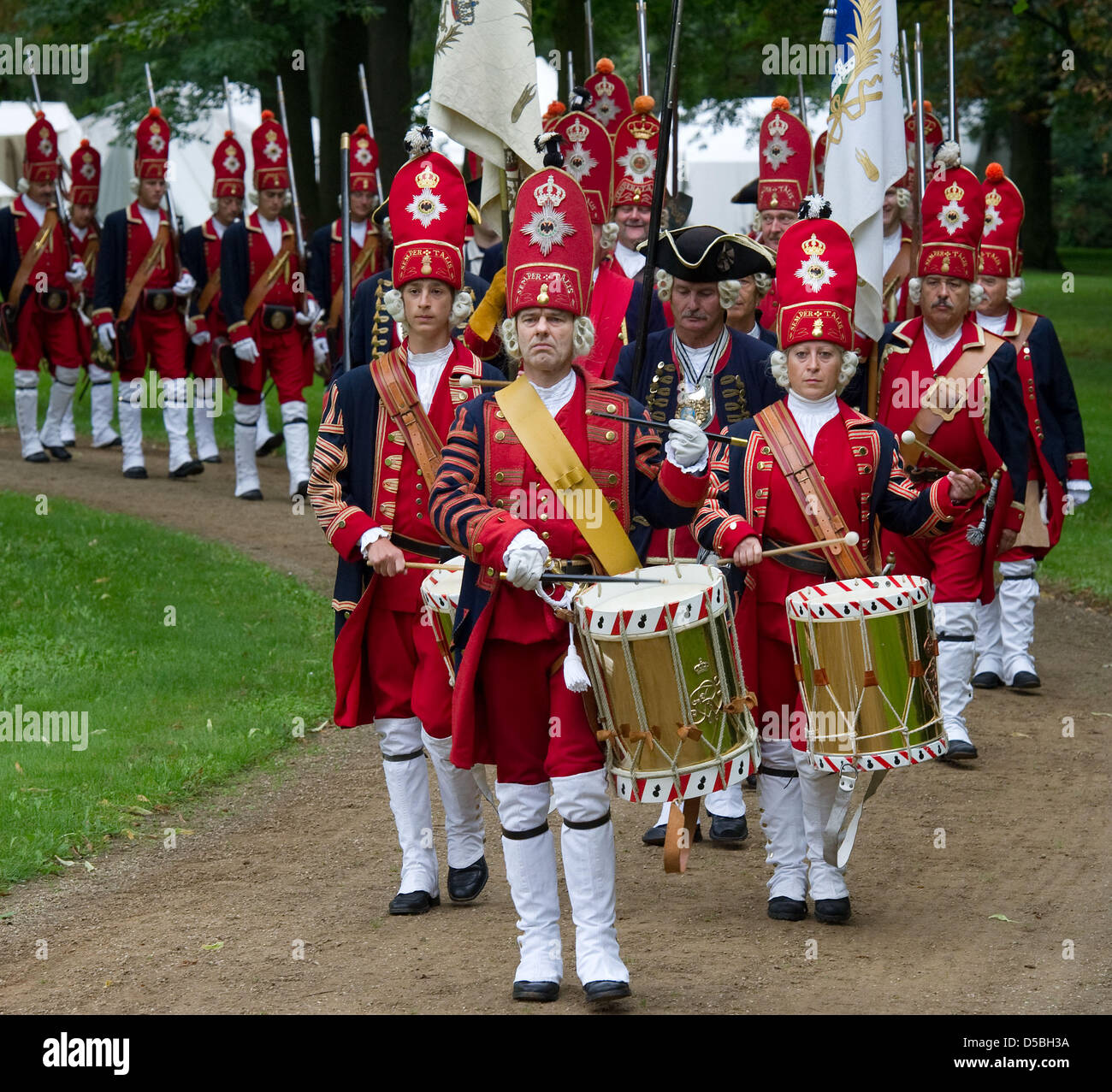 Die so genannte Potsdam Riesen März bis ihr Biwak in Koenigs ...
