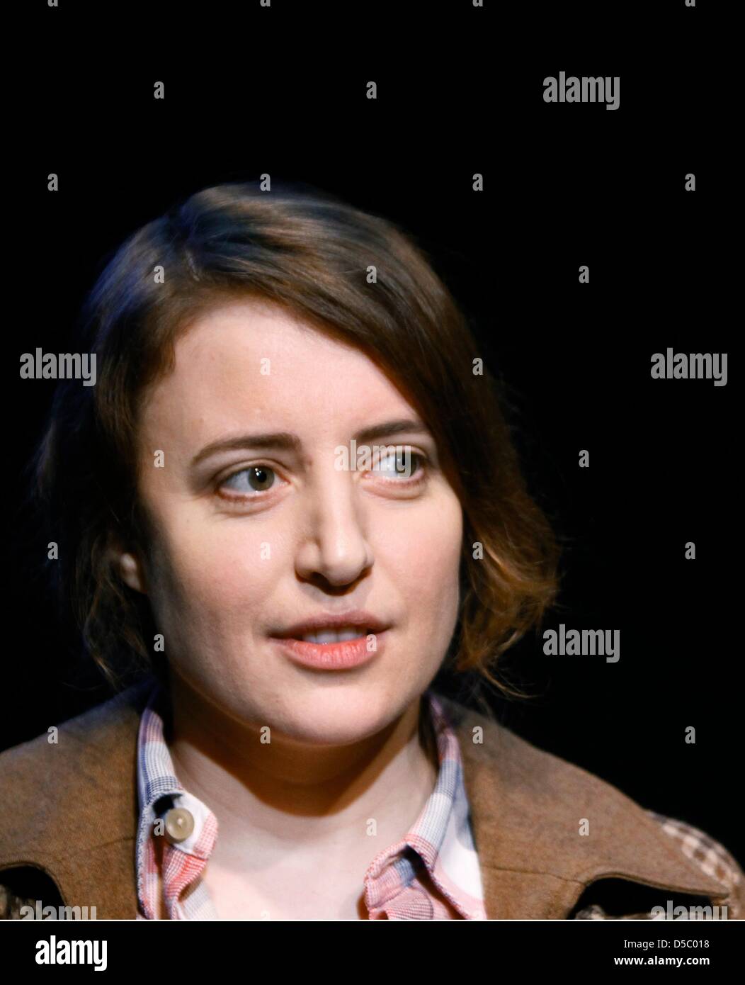 Deutsche Schauspielerin Maren Eggert im Bild während der Proben von ...