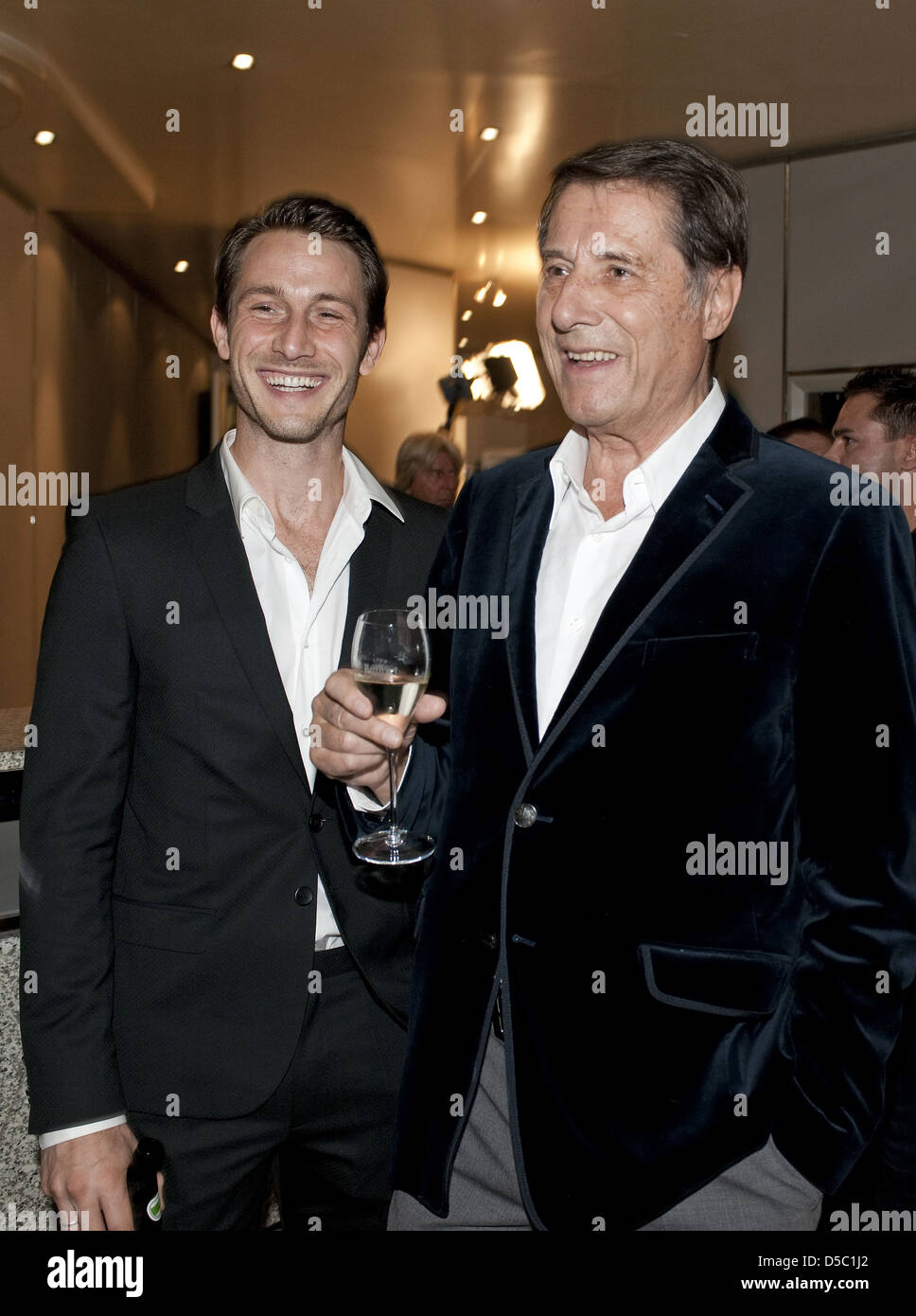 David Rott und Udo Jürgens bei einem Fototermin für den ZDF-Film "Der ...