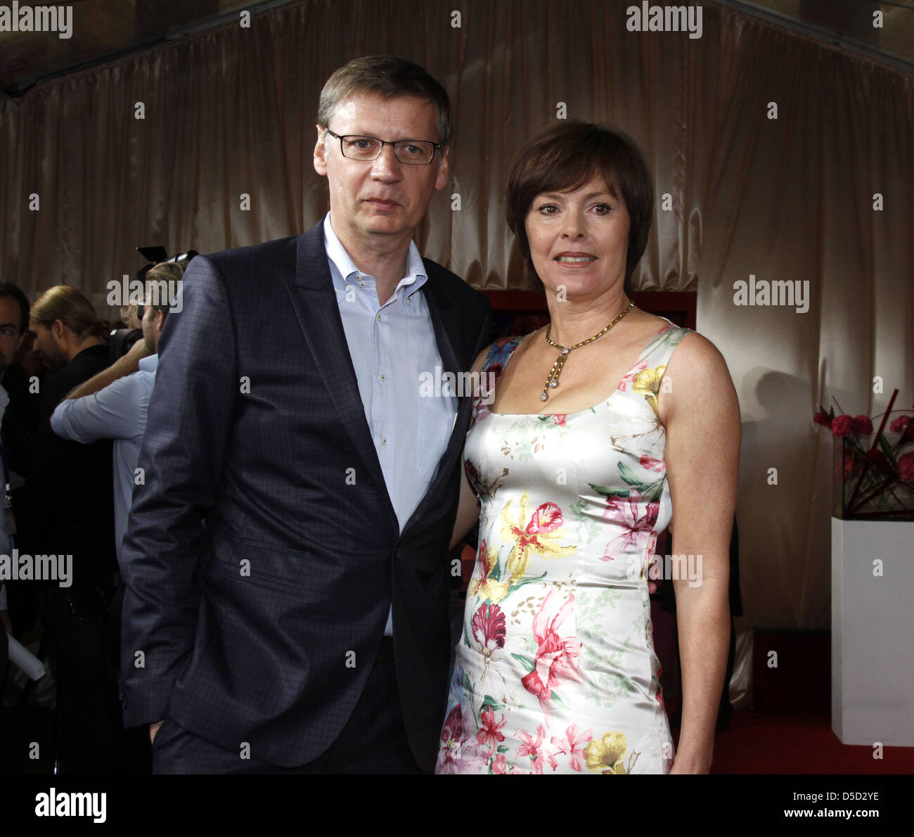 Guenther Jauch und Thea Jauch bei Bertelsmann Party 2011 bei ...