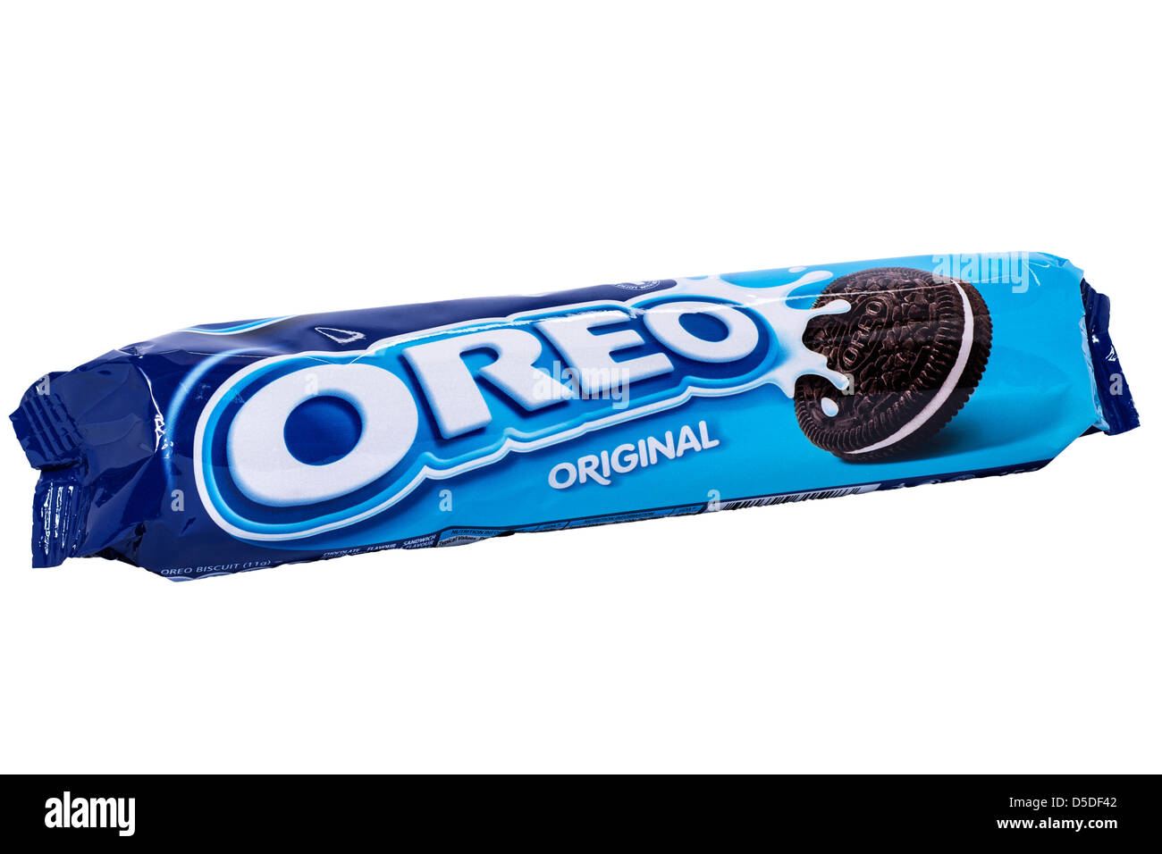 Eine Packung Oreo original Cookie Kekse auf einem weißen Hintergrund ...