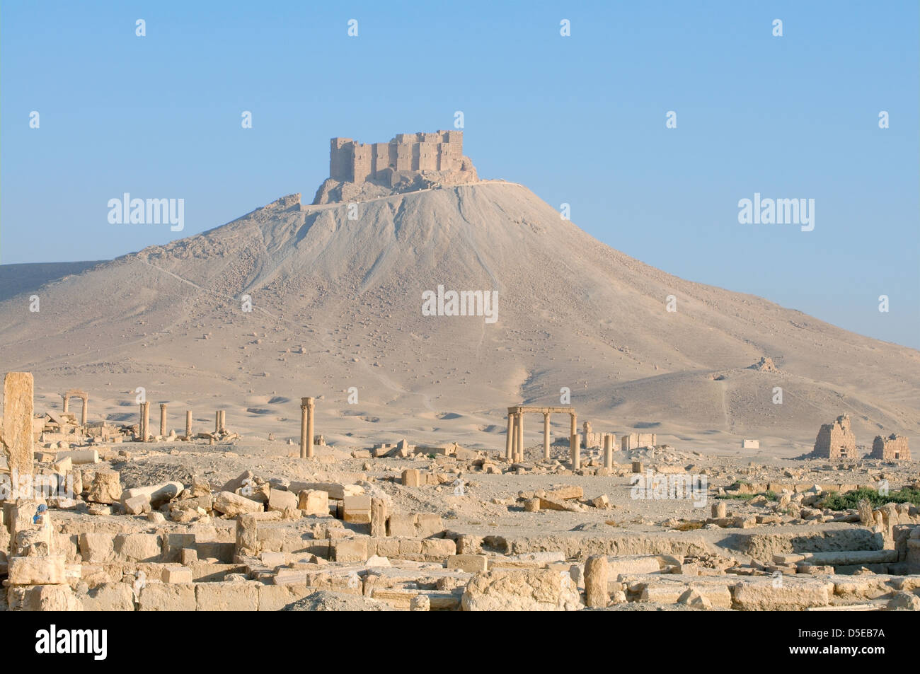 Palmyra-Burg (Fakhr-al-Din al-Ma'ani Schloss), mittelalterliche Festung ...