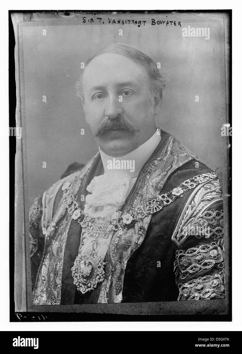 Ein Porträt von Sir Thomas Vansittart Bowater, Lord Mayor of London ...
