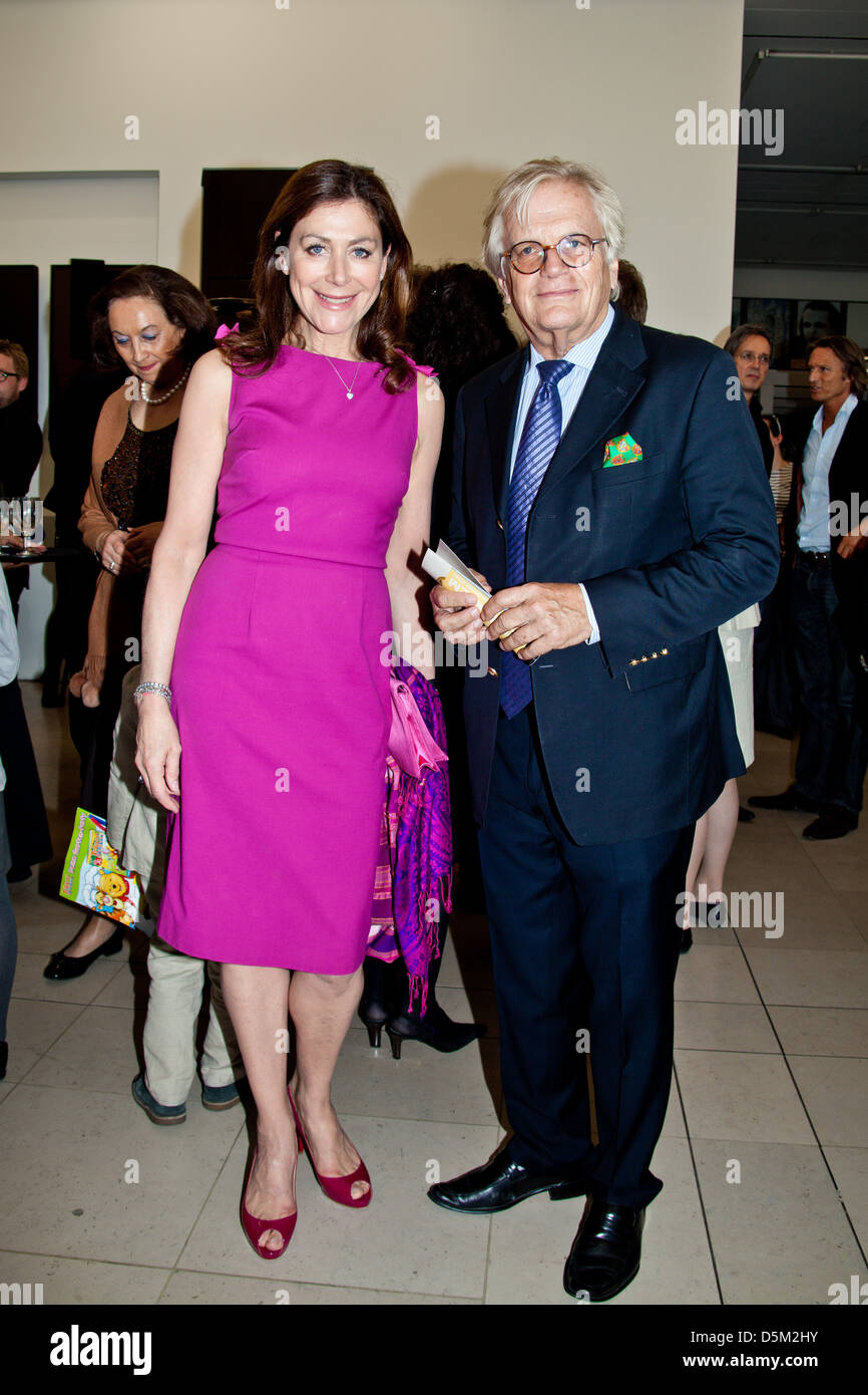 Alexandra von Rehlingen und Justus Frantz im Montblanc-Vernissage in ... Alexandra von Rehlingen und Justus Frantz im Montblanc-Vernissage in ...
