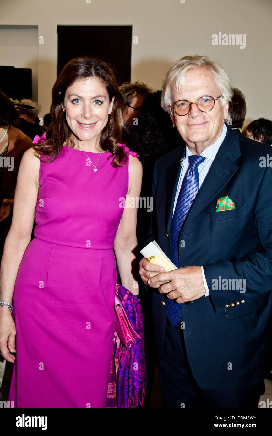 Alexandra von Rehlingen und Justus Frantz im Montblanc-Vernissage in ... Alexandra von Rehlingen und Justus Frantz im Montblanc-Vernissage in ...