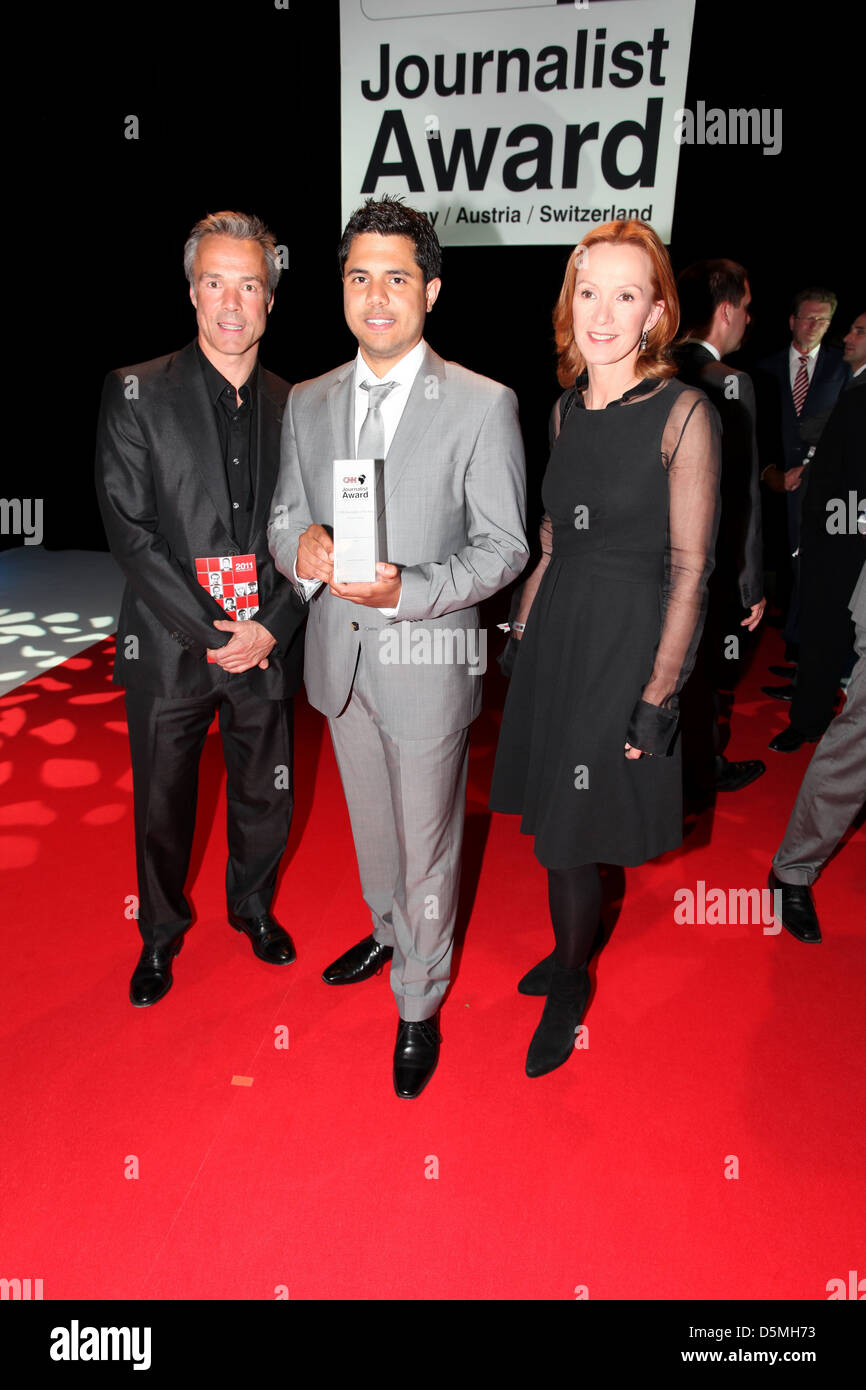 Hannes Jaenicke und Benjamin Best und Katja Flint bei CNN Journalist ...