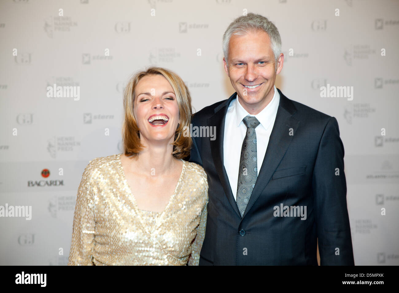 Marietta Slomka und Christof Lang bei der Henry-Nannen-Preis-Verleihung ...