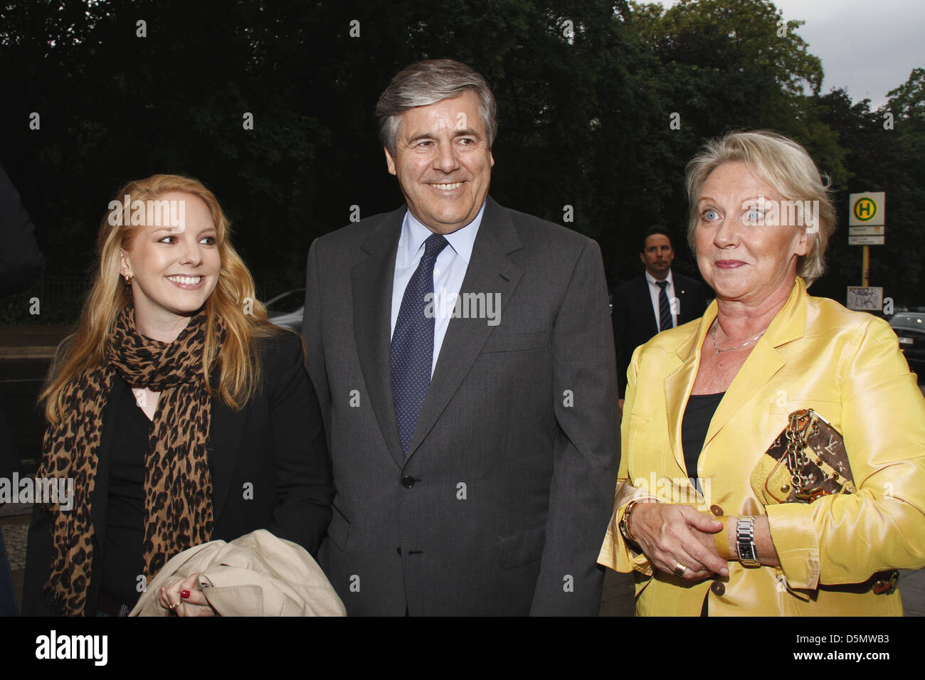 Josef Ackermann, Pirkko Ackermann und Catherine Ackermann bei der ...