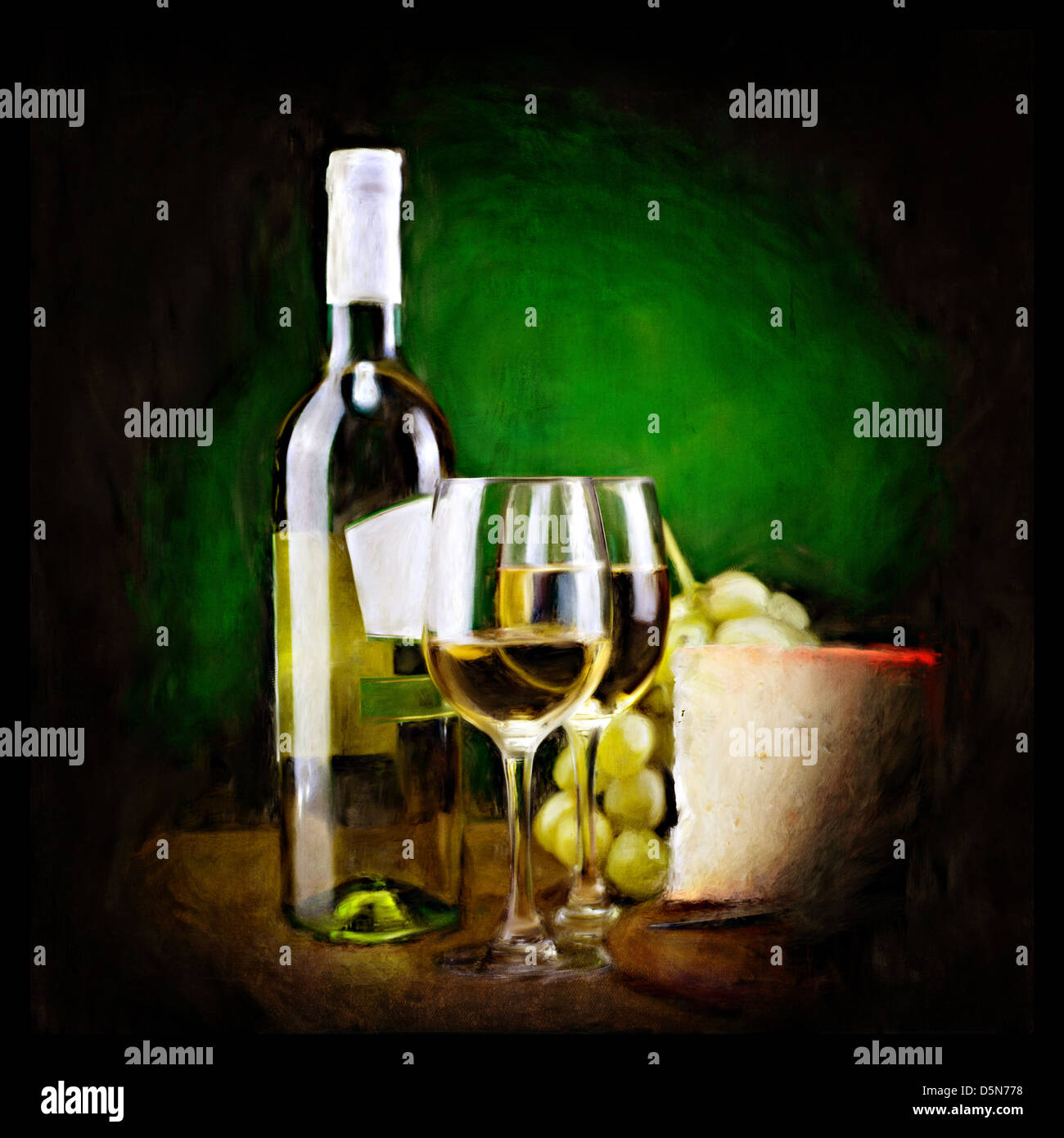 Stillleben gemälde wein flasche -Fotos und -Bildmaterial in hoher ...