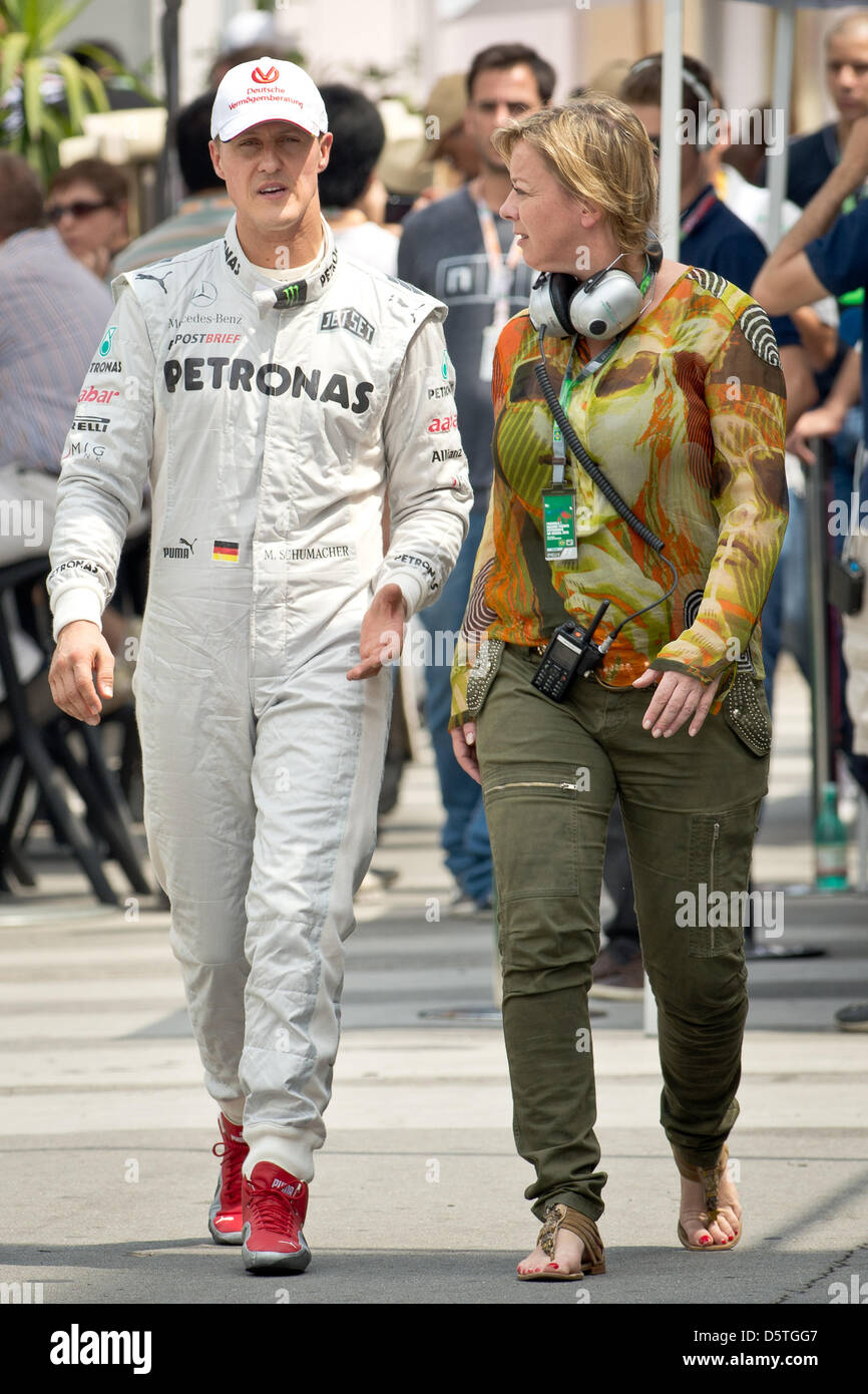 Deutsche Formel1 Rennfahrer Michael Schumacher von Mercedes AMG und ...