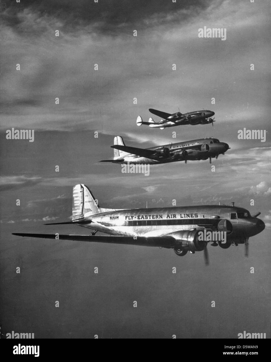 Eastern Airlines Flotte von 1949, bestehend aus Lockheed Constellation ...
