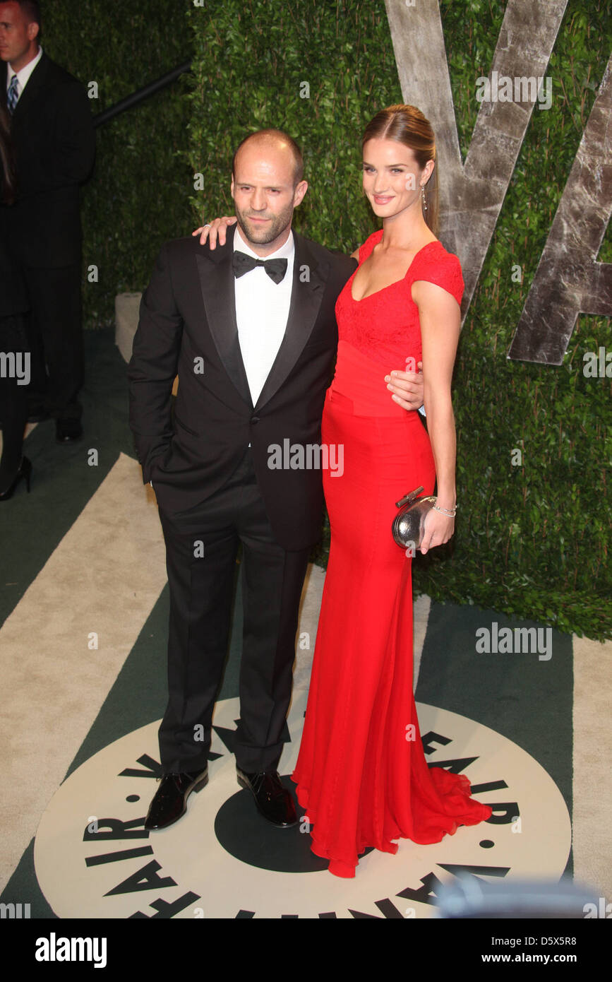 Jason Statham und Rosie Huntington-Whiteley 2012 Vanity Fair Oscar ...