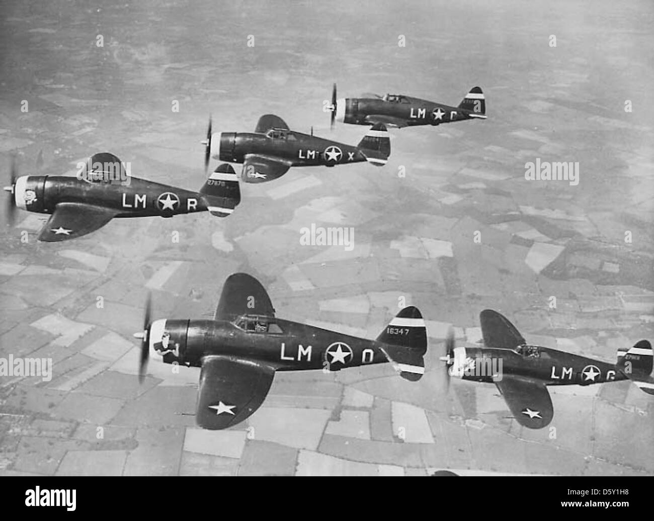 Die Republic P-47 Thunderbolt (P-47C-2-RE, SN 41-6224) von Lt. Conaway ...