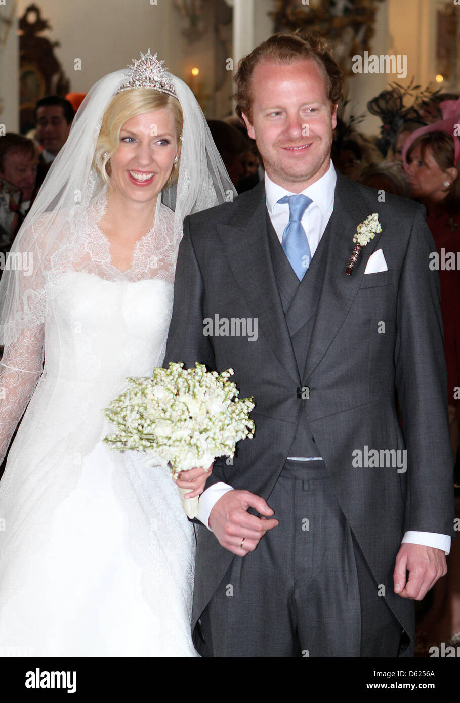 Das Brautpaar, Felipa Prinzessin von Bayern und Christian Dienst ...