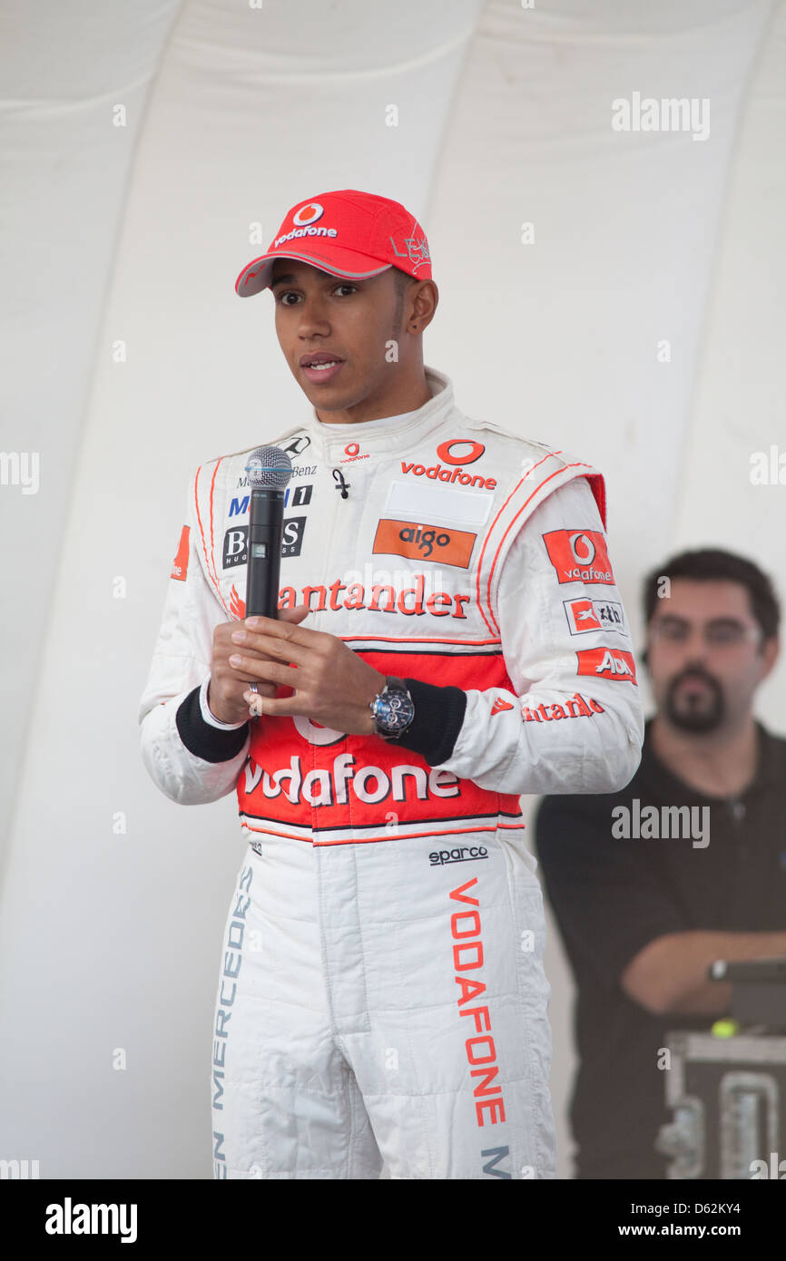 Lewis hamilton auf dem vodafone track day daytona -Fotos und ...