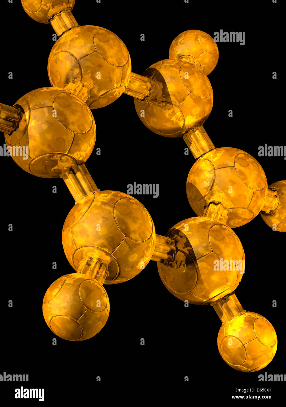 Molecular model of benzene -Fotos und -Bildmaterial in hoher Auflösung ...