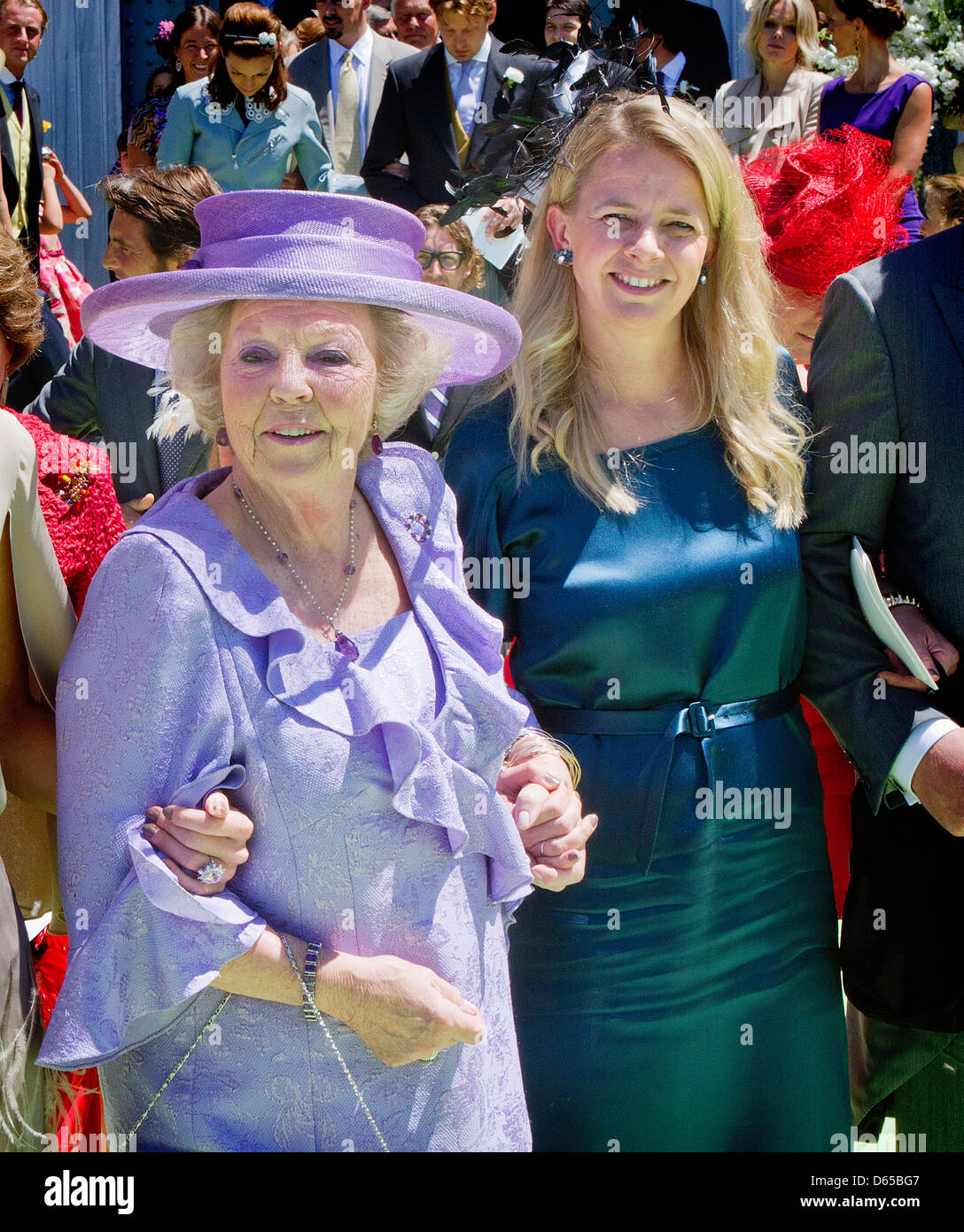 Niederländische Königin Beatrix und Prinzessin Mabel Teilnahme an der ...