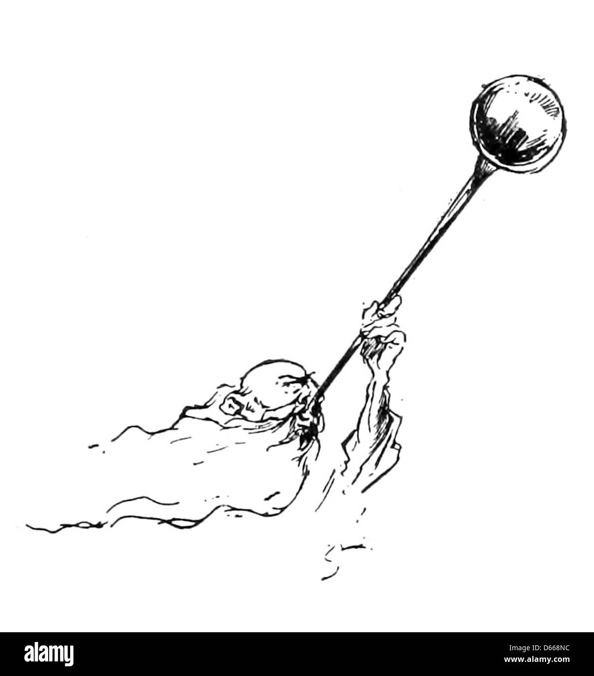 Diese Illustration stammt aus „A Tale of a Halo“ (1894), die die ...