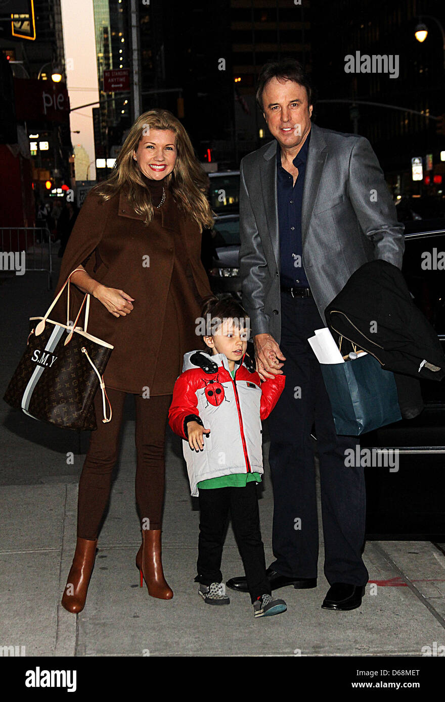 Susan Yeagley, Kevin Nealon und ihr Sohn Giebel Nealon "The Late Show ...